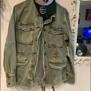 Free People | Jackets & Coats | Army Pocketed Shirt Jacket | Poshmark